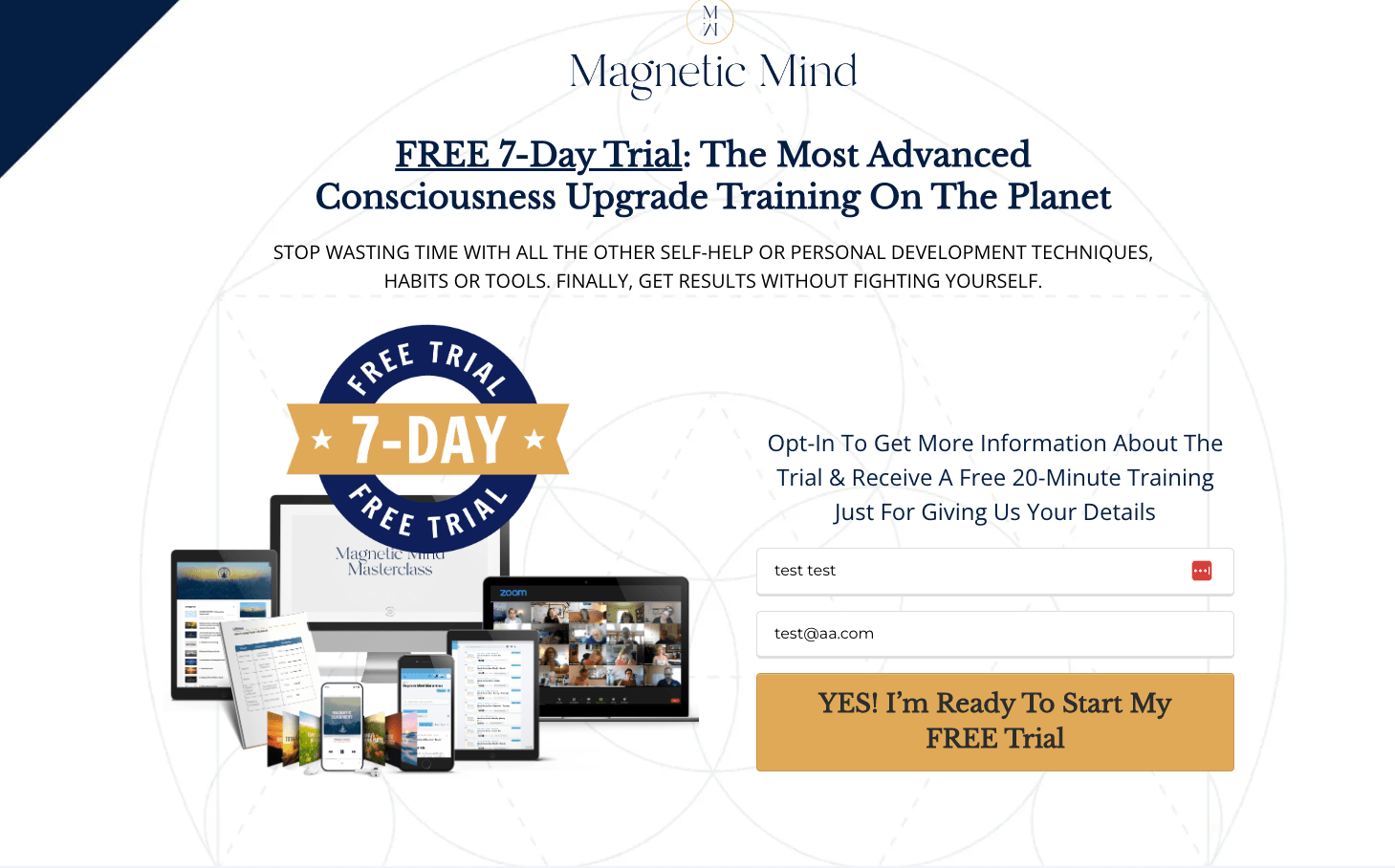FREE 7-Day Trial: The Most Advanced Consciousness Upgrade Training On ...